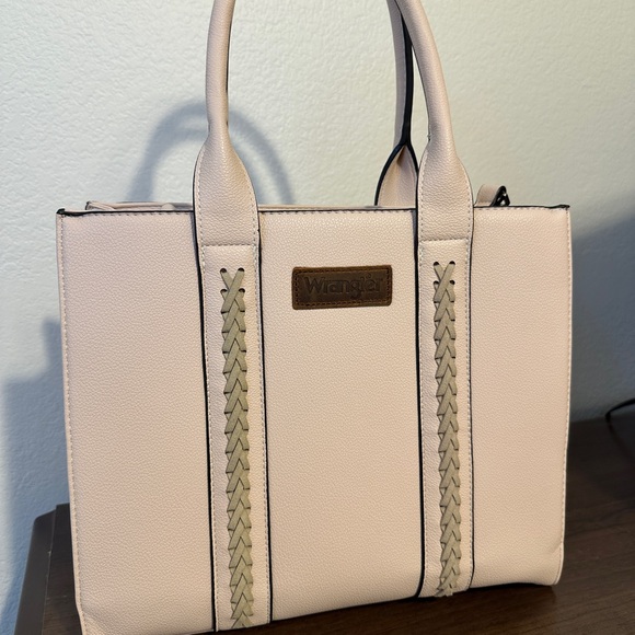 Wrangler | Bags | Wrangler Cream Tote Modern Structured Design | Poshmark